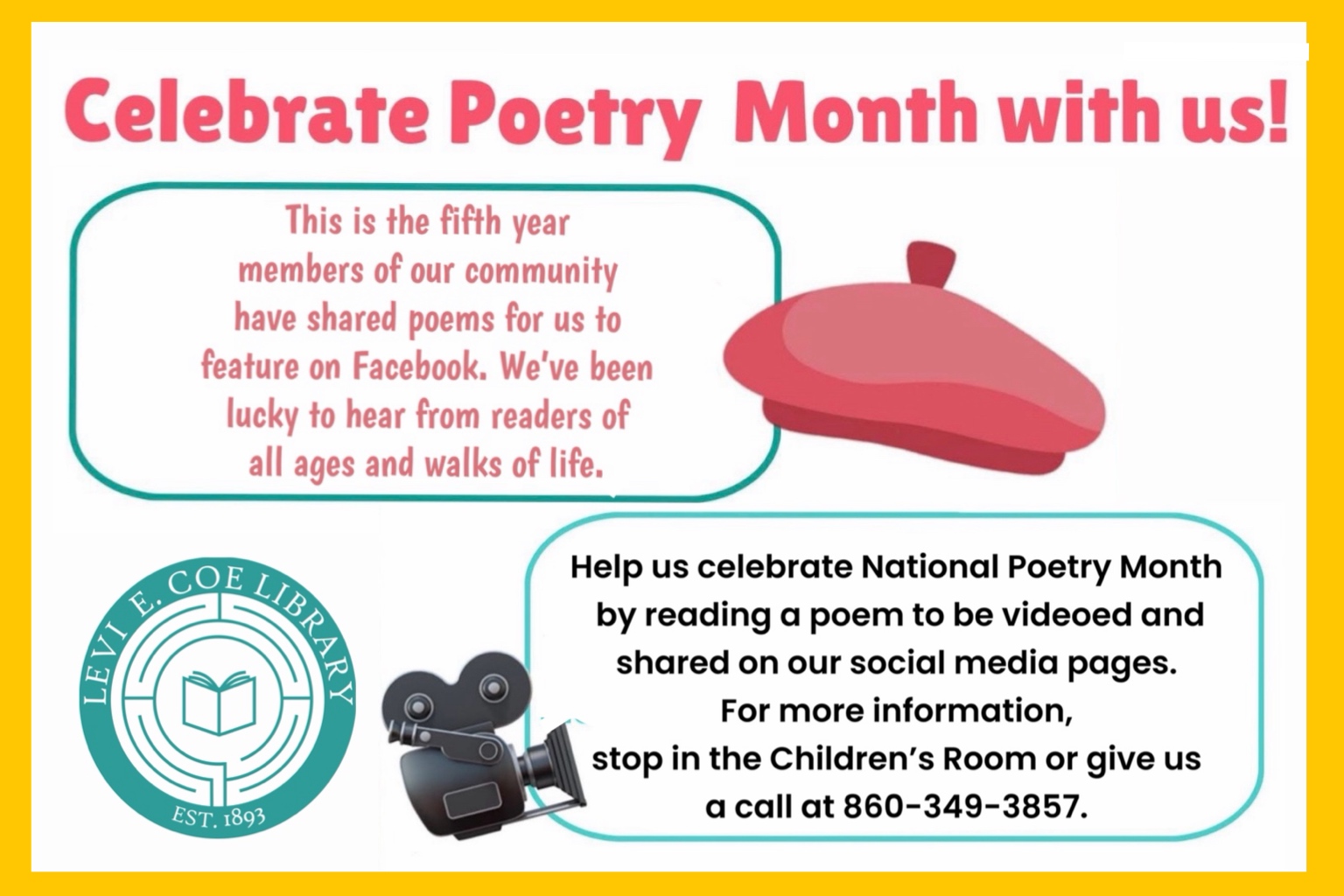 Celebrate Poetry Month by Reading a Poem • Levi E. Coe Library